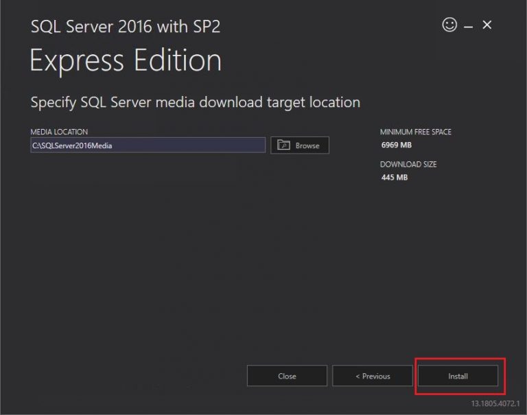 Cài đặt SQL Server 2016 SP2 Express - Hiệp Phạm Blog