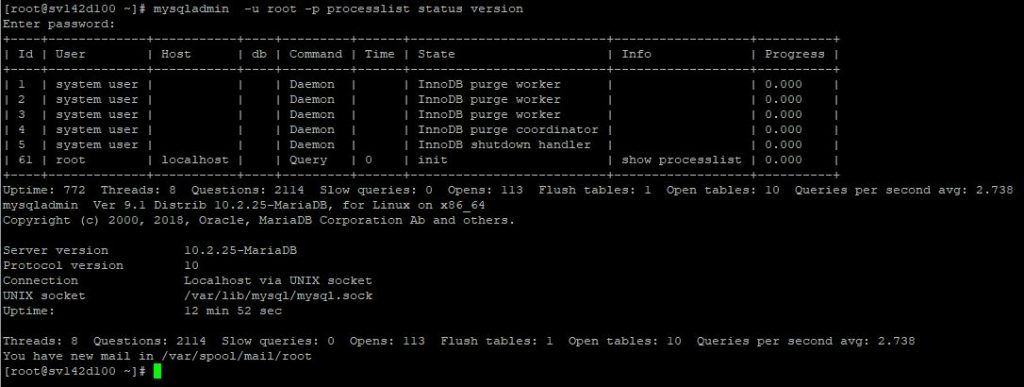 15 câu lệnh MySQL (mysqladmin) cho quản trị Database trên Linux - Hiệp ...